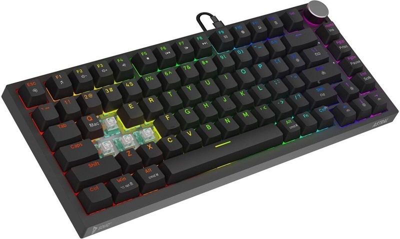 Savio Keyboard ASTRAL BJ OUTEMU WHITE RGB - Arvutitark