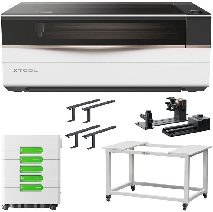 XTOOL P3 80W laser engraving machine - all-in-one kit - Arvutitark